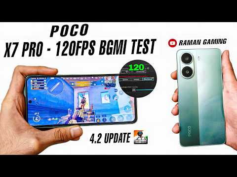 Poco X7 Pro - 120 FPS BGMI Test After 4.2 Update - Best Phone Under ₹22k🔥