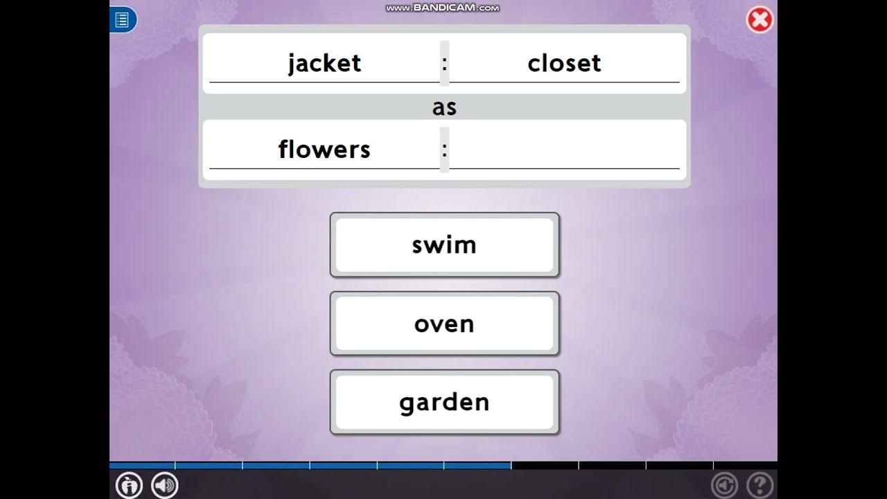 Lexia Core 5 Reading Level 14 Simple Analogies Skill Check - YouTube