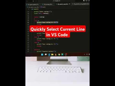 Quickly select current line in VS Code 🚀 using keyboard shortcut! #ProductivityHack - YouTube