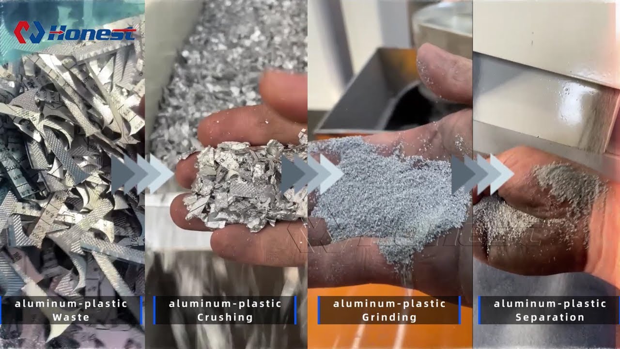 Aluminum Plastic Film Separation And Recycling Testing Video - YouTube