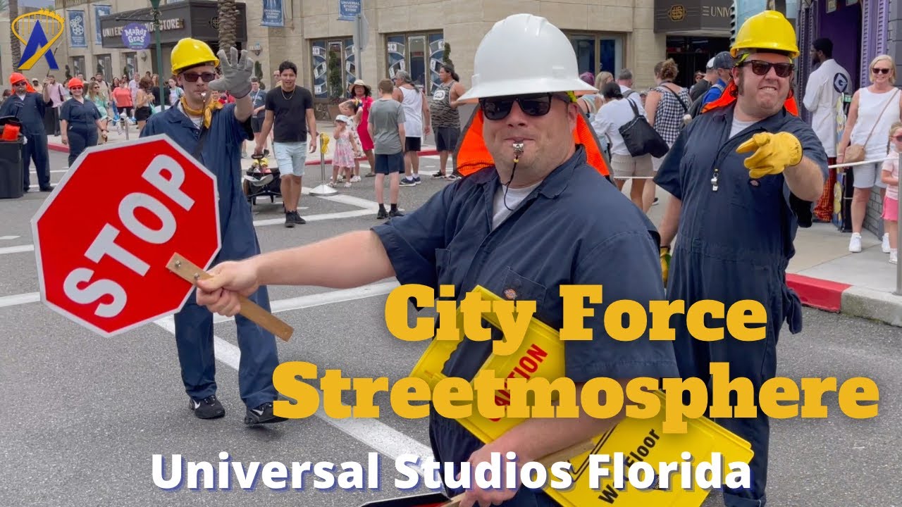 City Force Streetmosphere Workers at Universal Studios Florida - YouTube