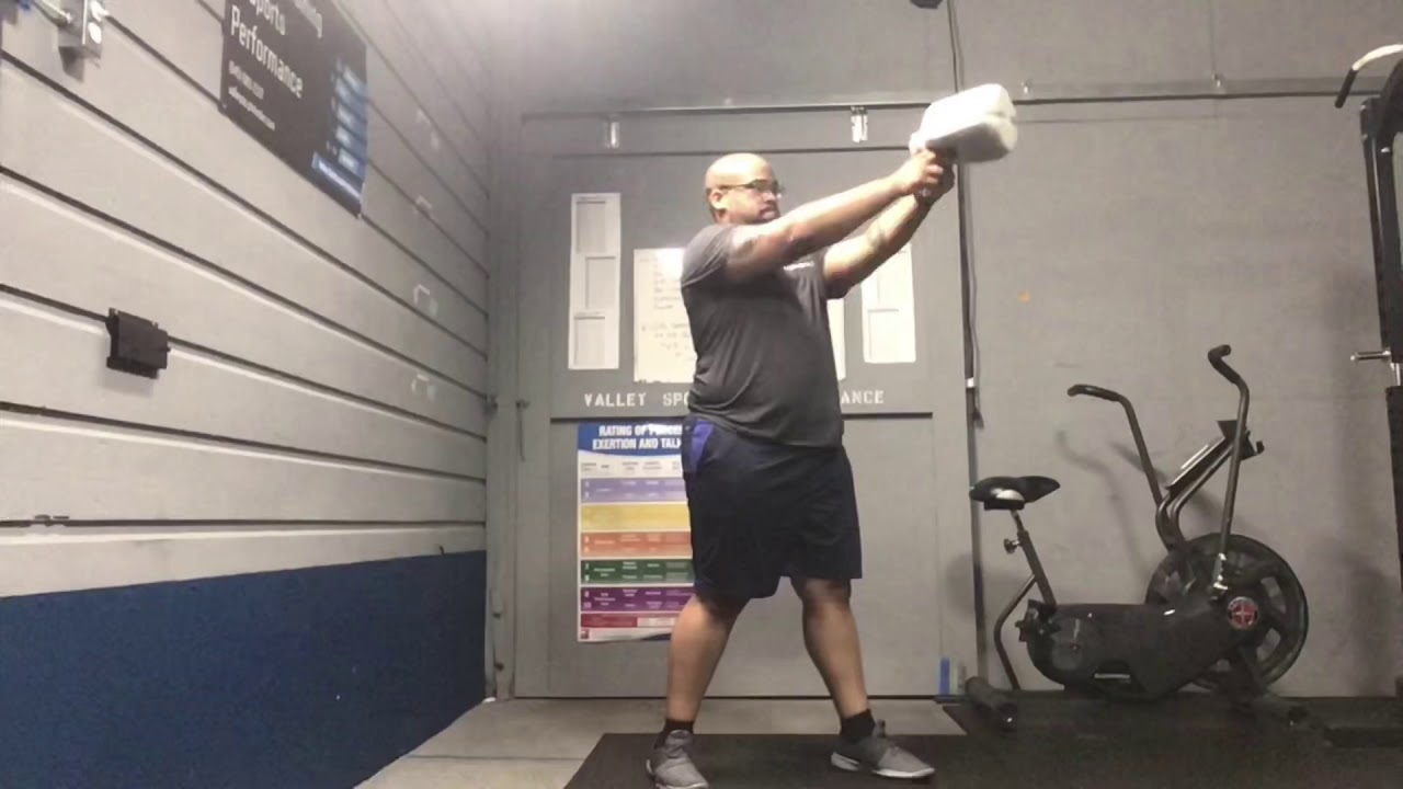 Staggered Stance Swings - YouTube