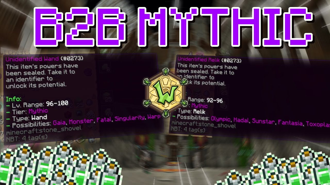 Getting B2B MYTHICS (Wand+Relik)!!! GG EZ LOL | Wynncraft - YouTube