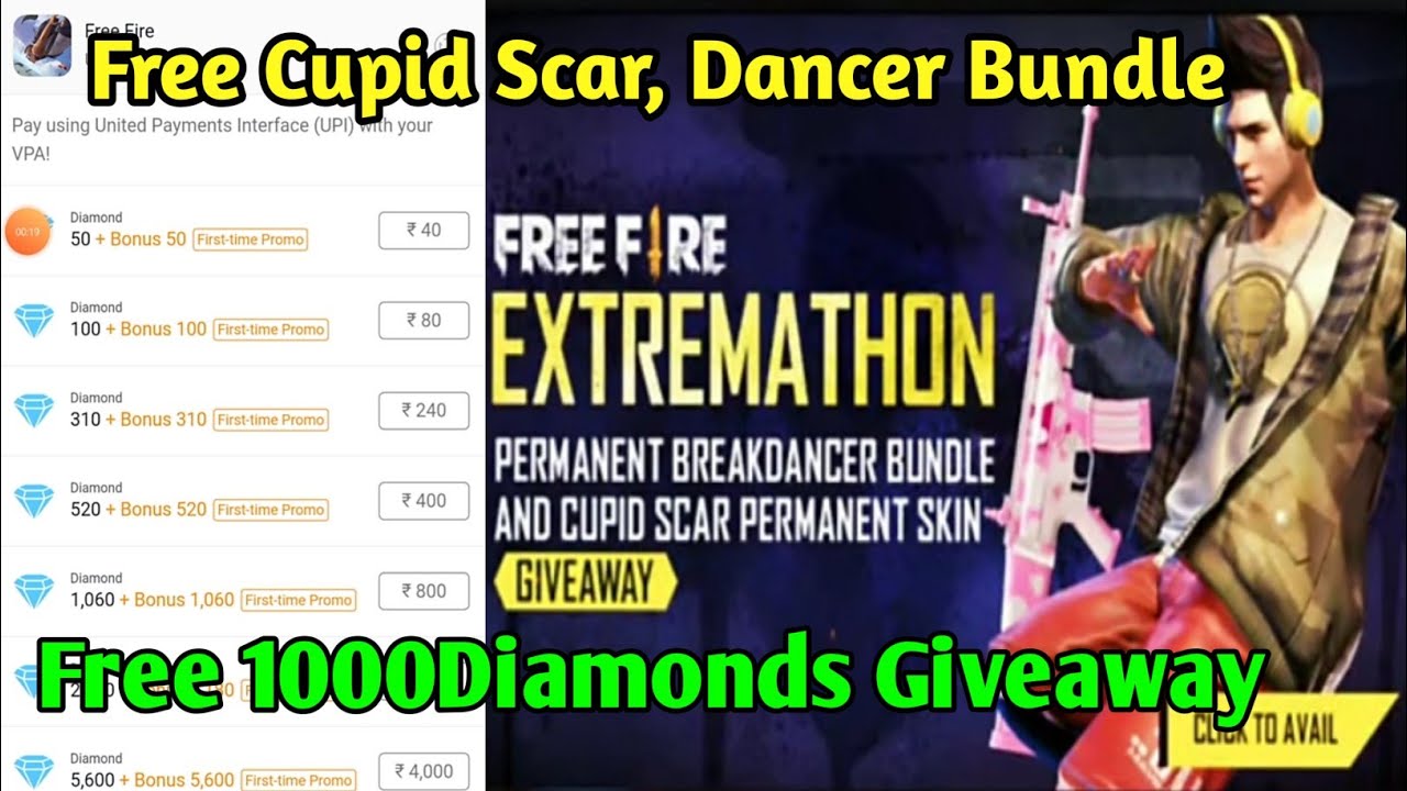 How To Get FreeFire Free Dancer Bundle Permanent Cupid Scar | Free ...