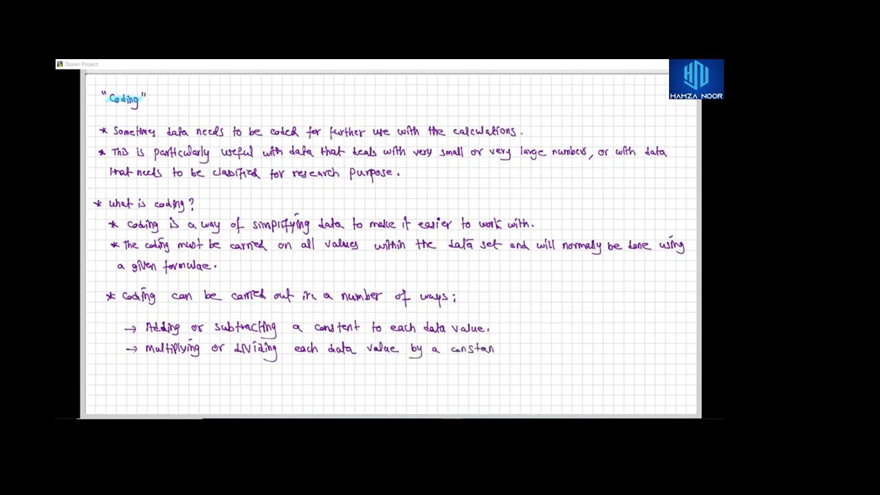 CAIE S1 | Coding / Basic Concepts & Examples | A level Maths 9709 ...