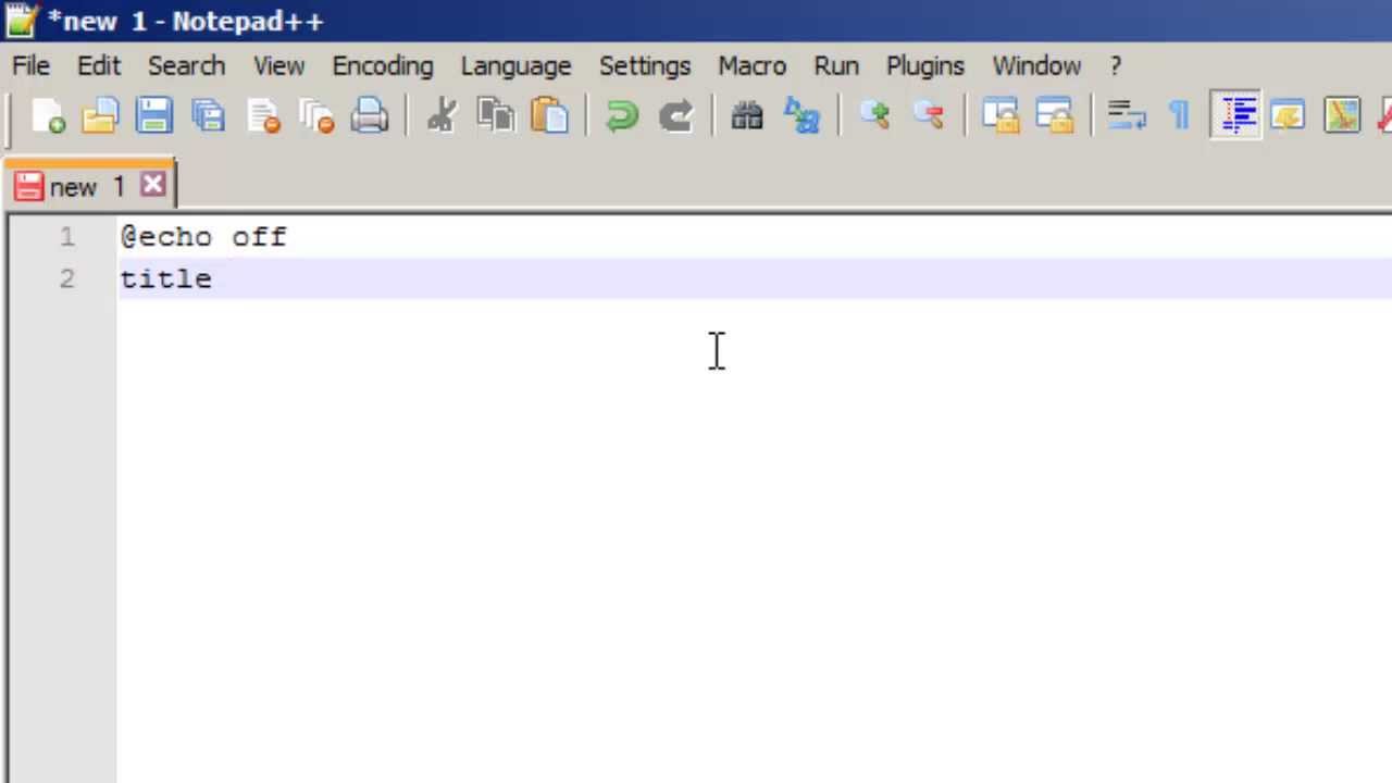 Batch Tutorial: 1. Bat Maken - YouTube