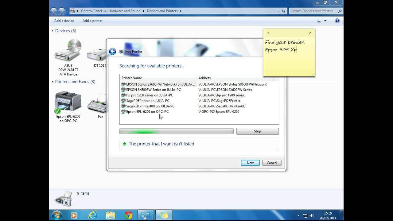 How to add a wireless printer Windows 7. - YouTube