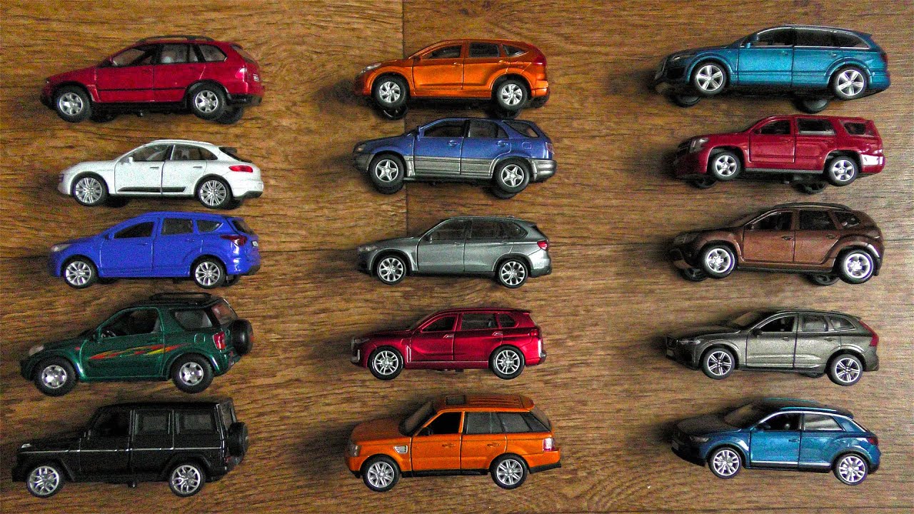 15 Cars of Different Colours and Brands - YouTube