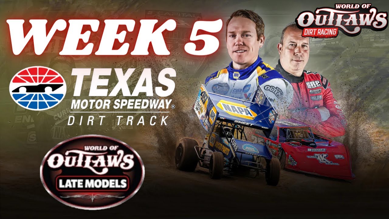 World of Outlaws Dirt Racing Super Late Models at Texas Motor Speedway ...