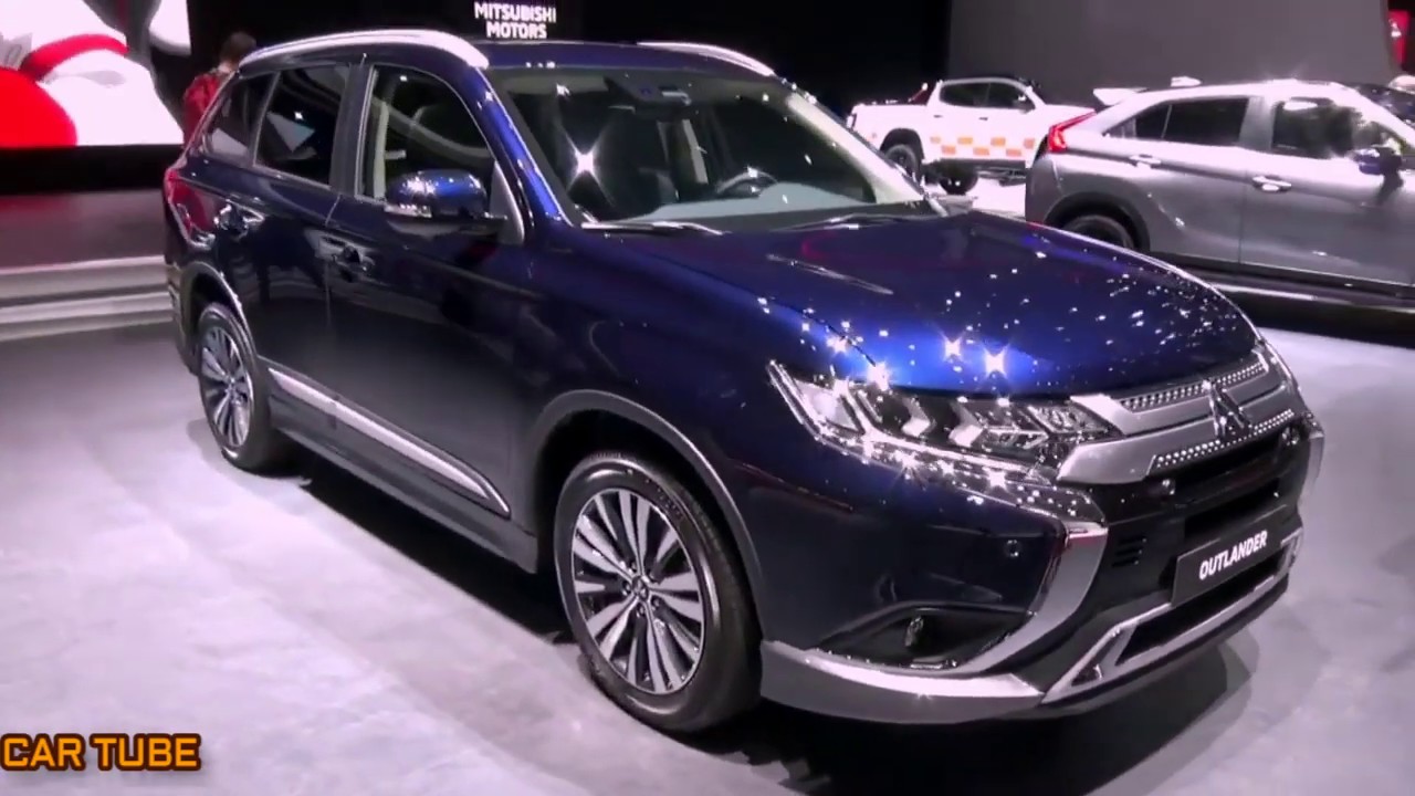 ALL NEW 2019 MITSUBISHI OUTLANDER SUPER PREMIUM BLUE CAR EXTERIOR AND ...