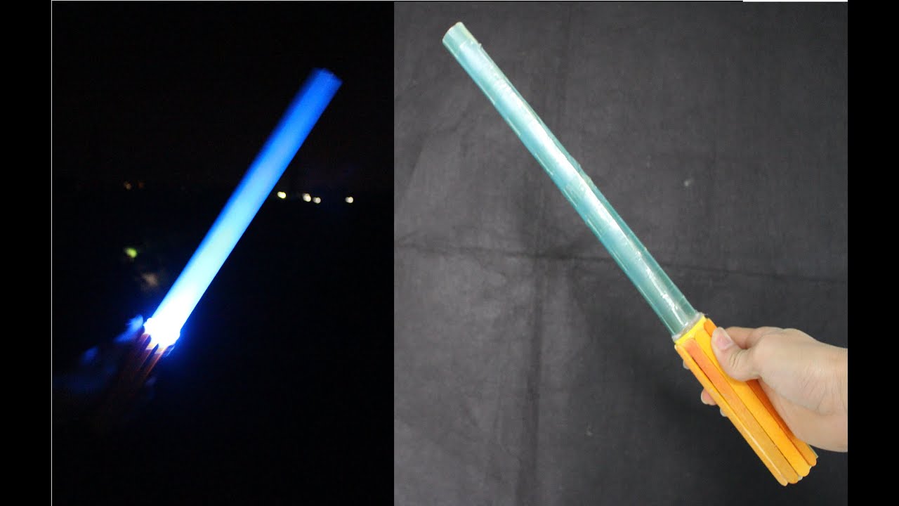 Come fare una spada laser - star wars spada - YouTube
