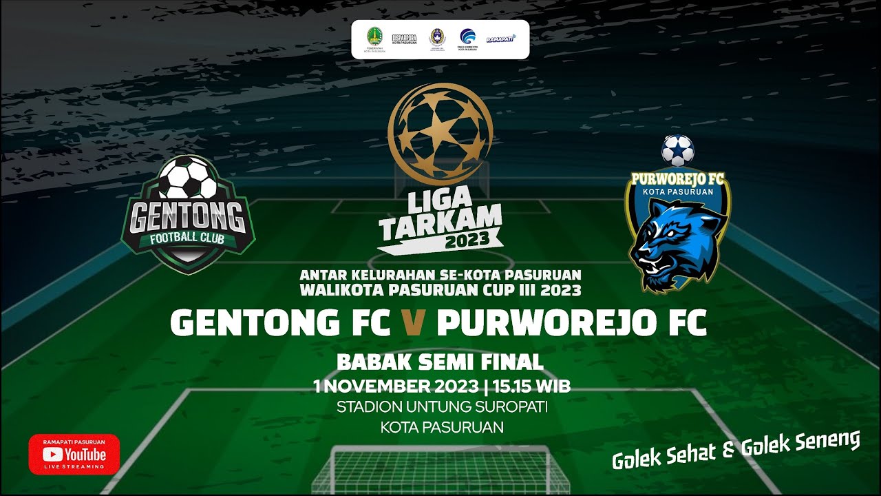 [ LIVE ] SEMI FINAL LIGA TARKAM 2023 GENTONG FC VS PURWOREJO FC - YouTube