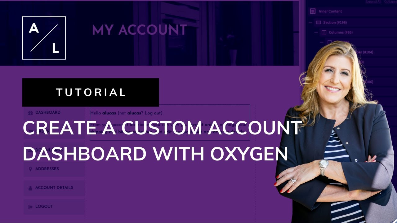 How To Setup a Custom Account Dashboard in Oxygen - YouTube