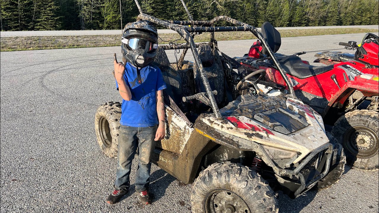First mudding adventure this summer on the RZR and Sportsman’s. - YouTube