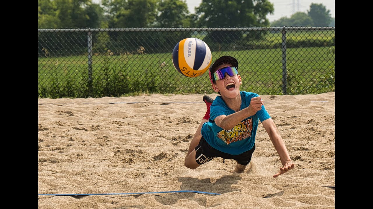 Beach volleyball with Dylan & Weston - YouTube