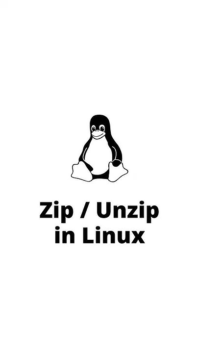 How to zip / unzip in linux via terminal #shorts - YouTube