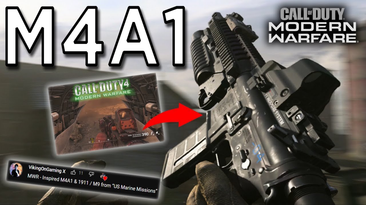 Recreate the M4A1 from CoD 4 MW "Shock & Awe" Mission on Modern Warfare ...