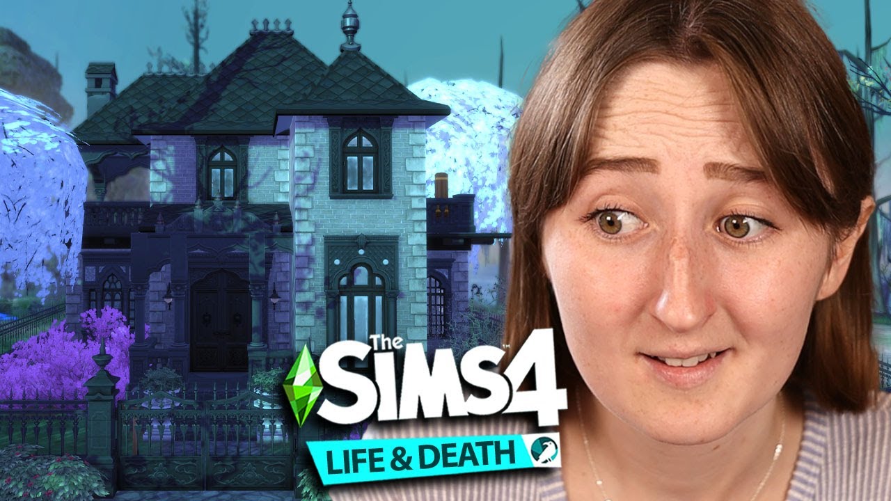 Building a *scary* house using ONLY The Sims 4: Life & Death - YouTube