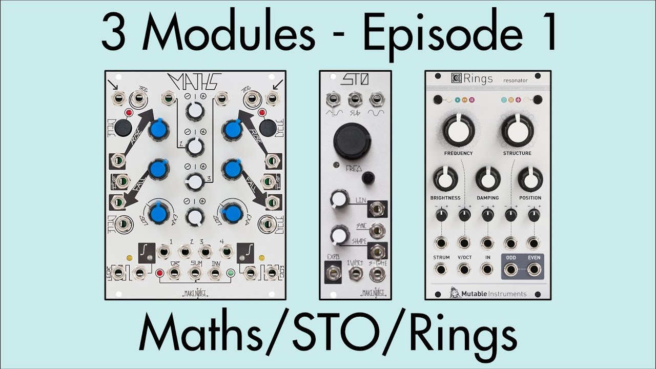 3 Modules #1: Maths, STO, Rings - YouTube