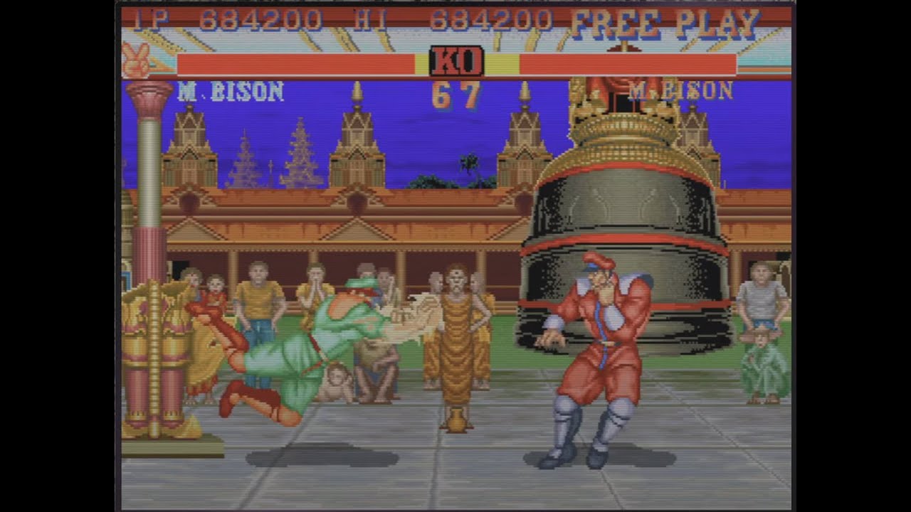 SFII Champion Edition - M. Bison - Level 8 - No Rounds Lost - YouTube