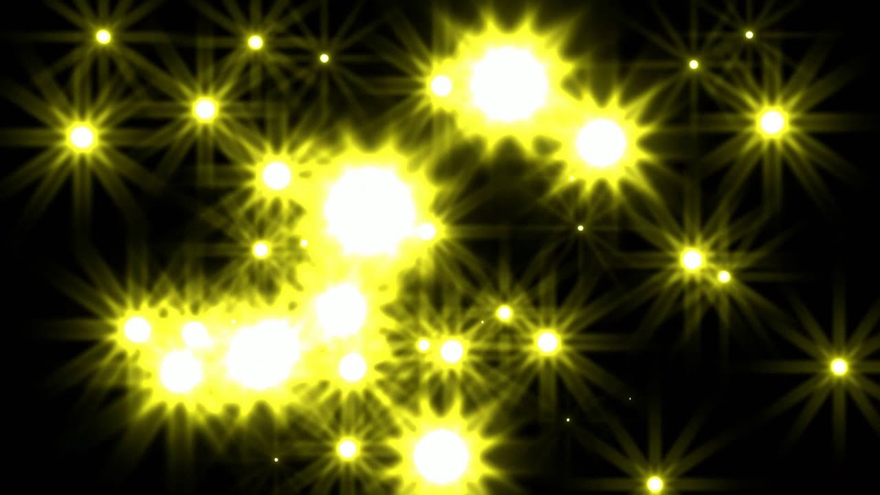 Yellow Stars Moving into Camera Royalty Free Backgorund Video Effect ...