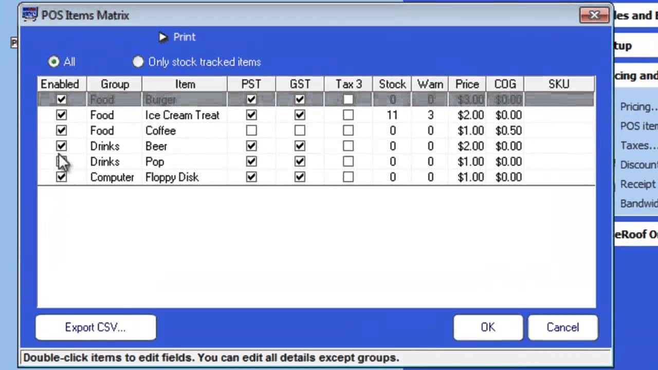 How to Use the POS Item Matrix? - YouTube
