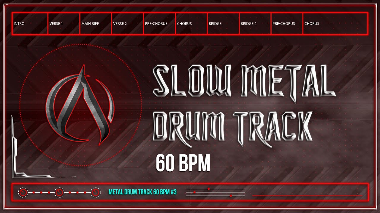 Slow Metal Drum Track 60 BPM | Preset 3.0 | Reissued (HQ,HD) - YouTube ...