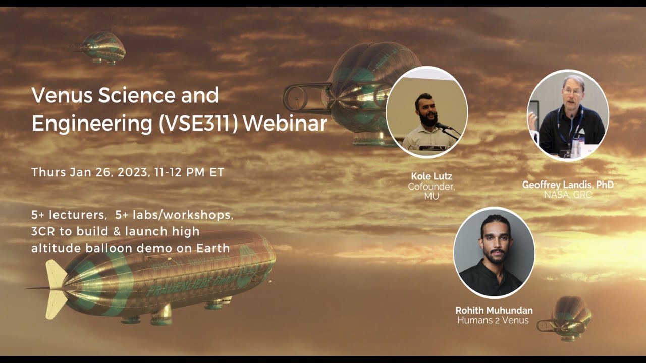 Venus Science Engineering (VSE311) Openhouse Webinar | Spring 2023 ...