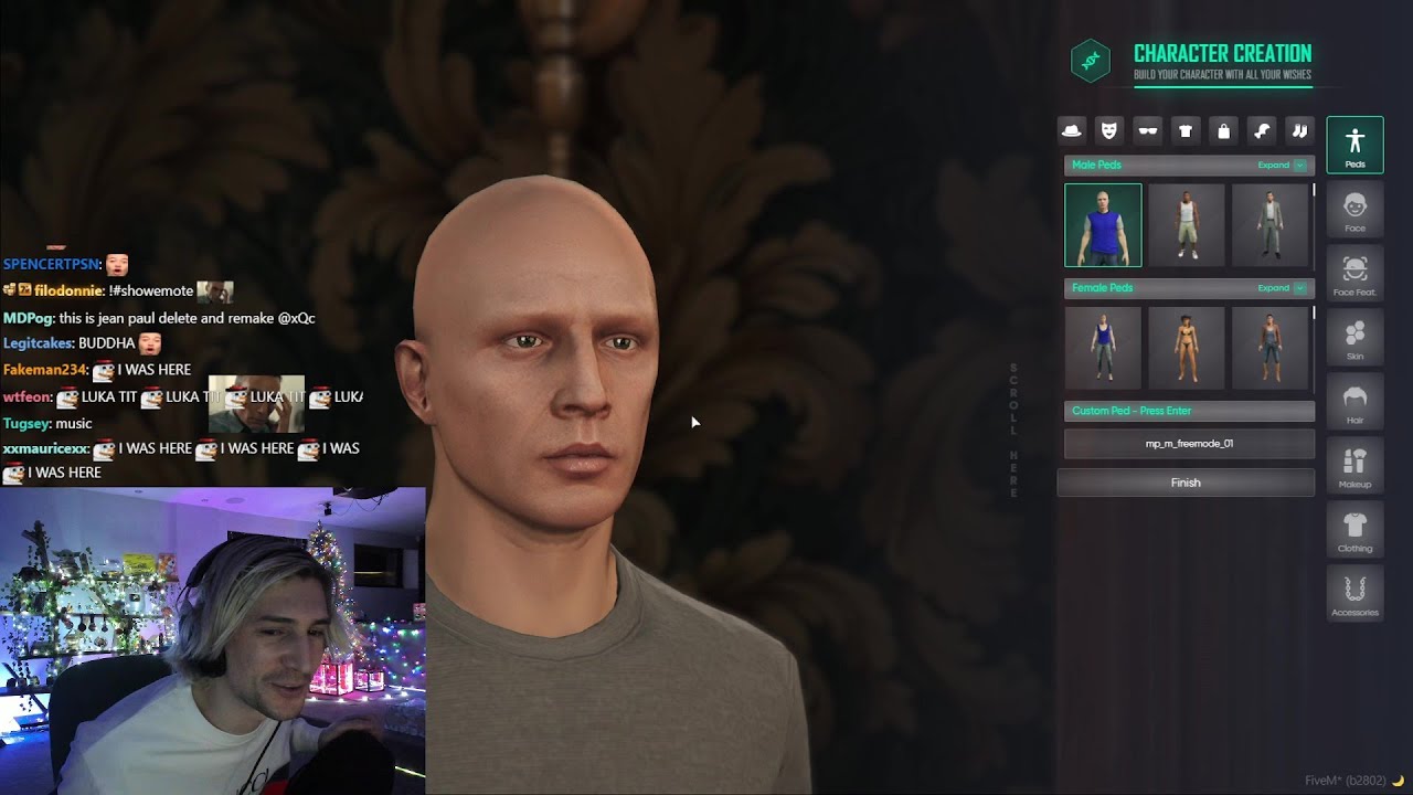 xQc Reacts to GTA RP NoPixel 4.0 New Face Character Creation - YouTube