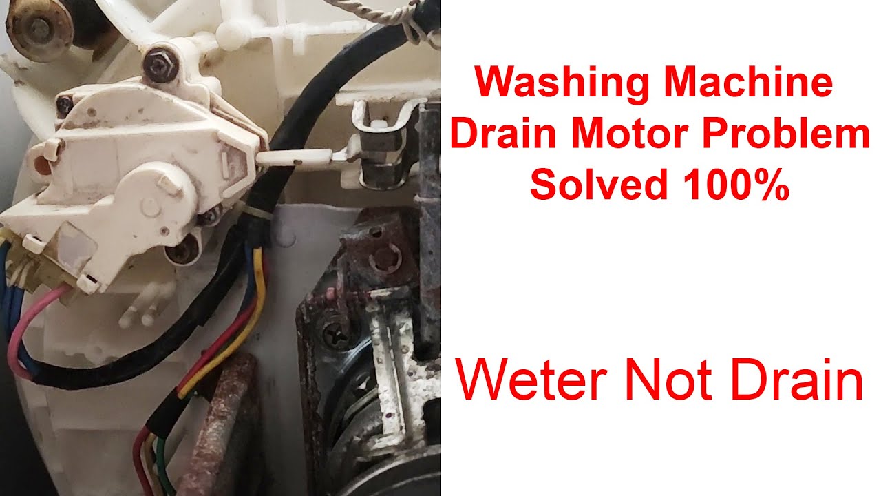 washing machine drain motor problem - YouTube