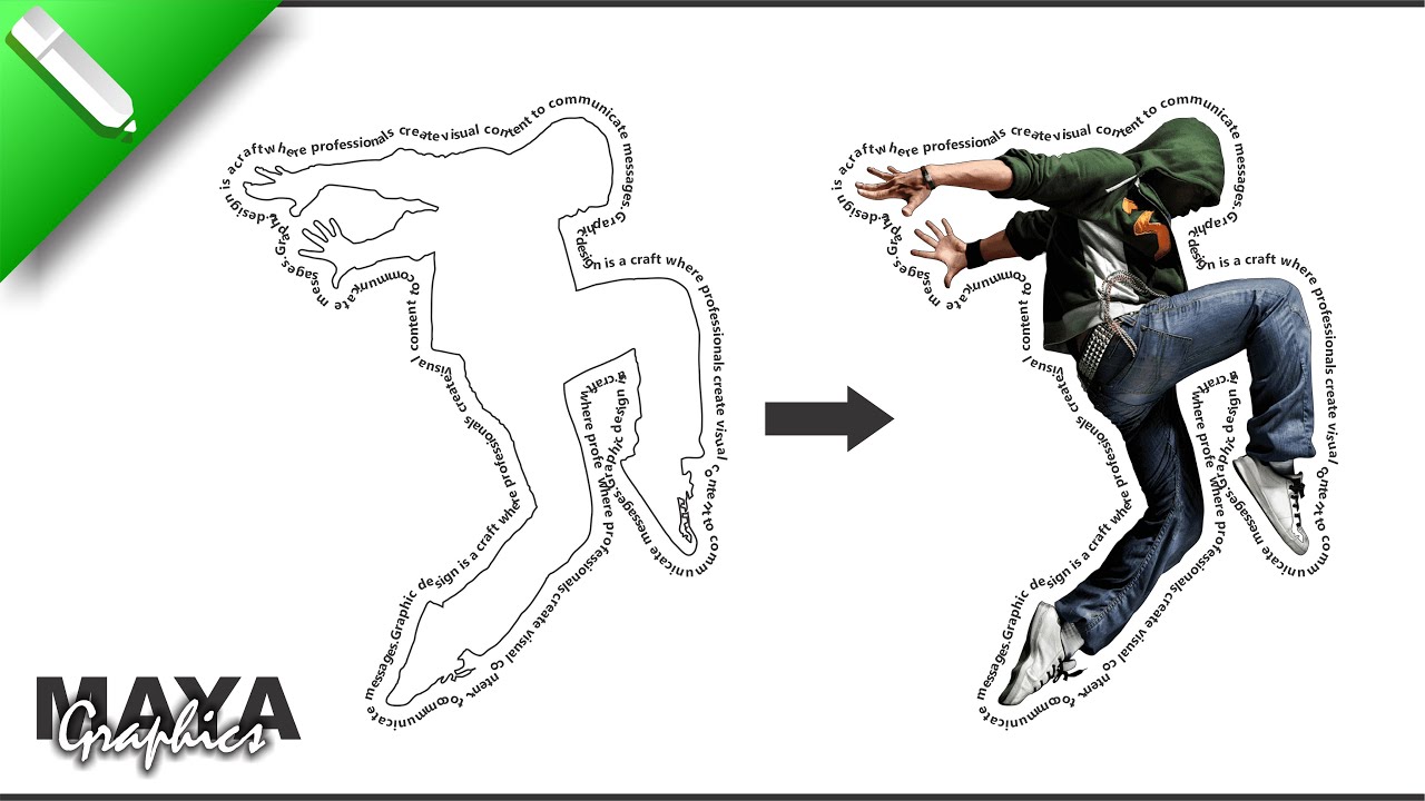 Wrap Text Around Image in Coreldraw | Type Setting in Coreldraw || # ...