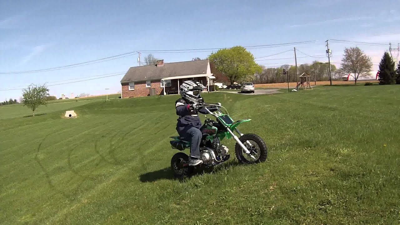 GoPro Hero 3 Brandon's first Dirt Bike ride #1 - YouTube
