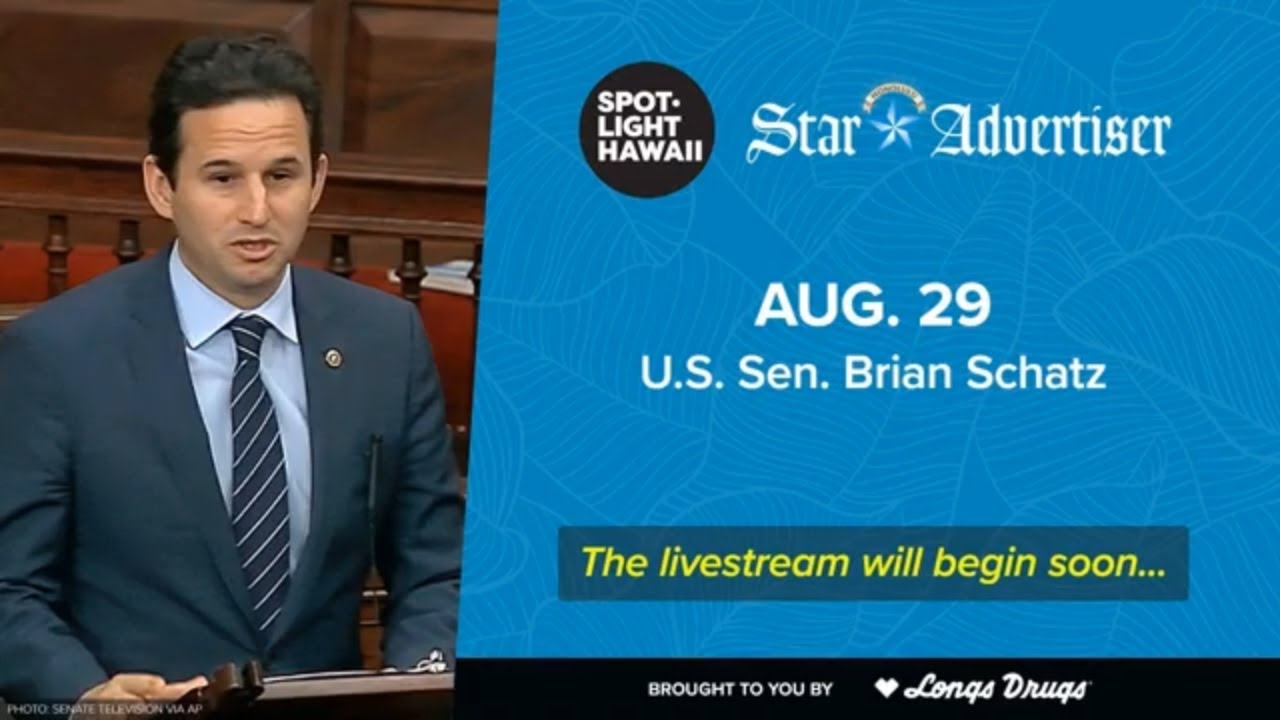 U.S. Sen. Brian Schatz joins Spotlight Hawaii - YouTube