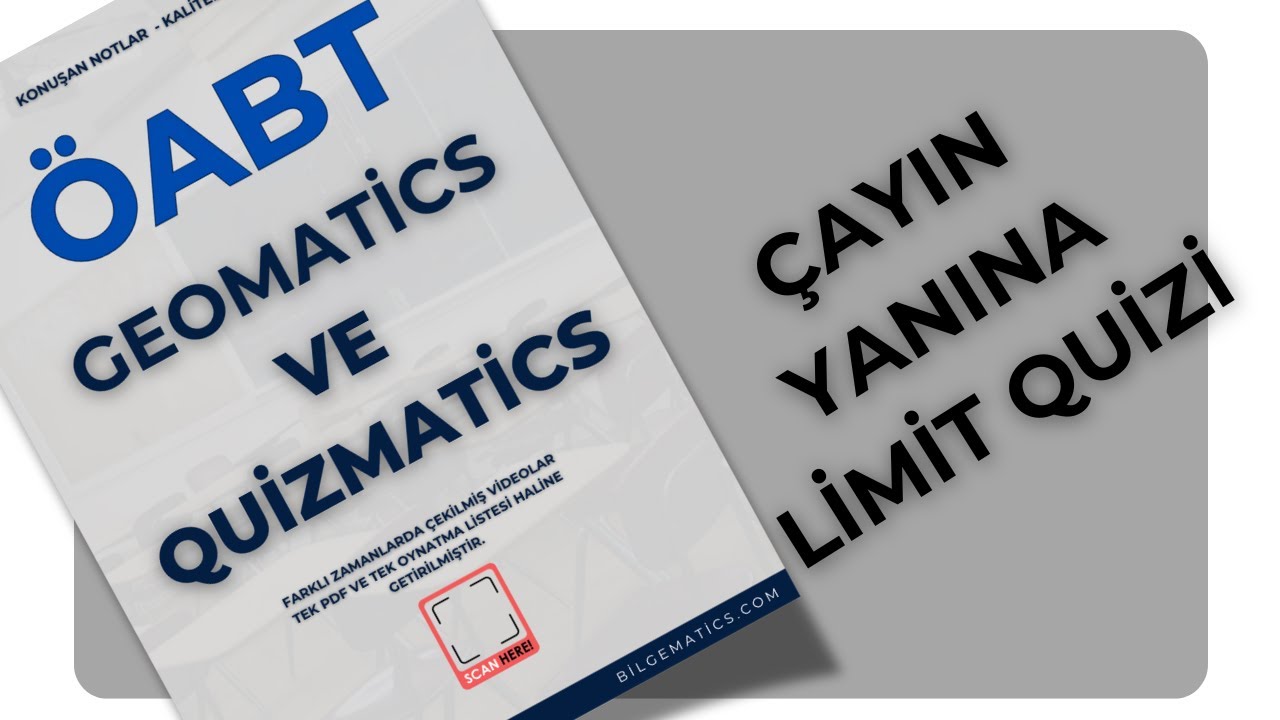 ÇAYIN YANINA LİMİT QUİZİ - 1 / MAT2 YAY. 5 TANE NEFİS LİMİT SORUSU ...