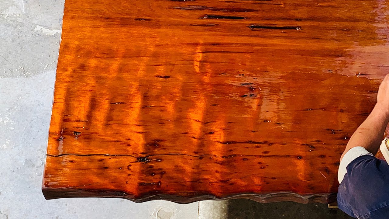 Magnificent Ancient Kauri mega curl slab | Icewood Ancient Kauri - YouTube