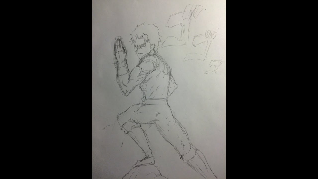 Sketching Jonathan Joestar - YouTube