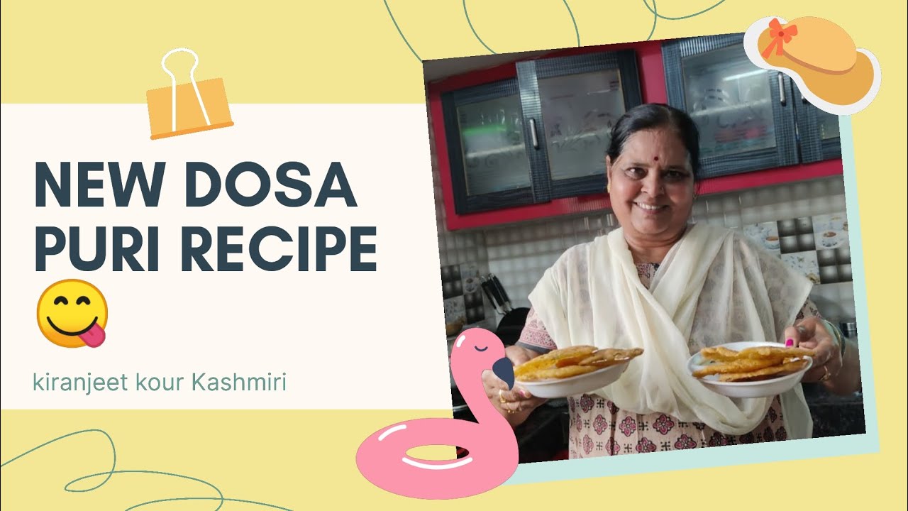 New Special Recipe...New Dosa Puri Recipe / superr tasty..ofc try it ...