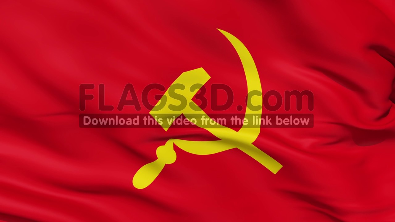 Realistic 3d seamless looping USSR flag waving in the wind. - YouTube