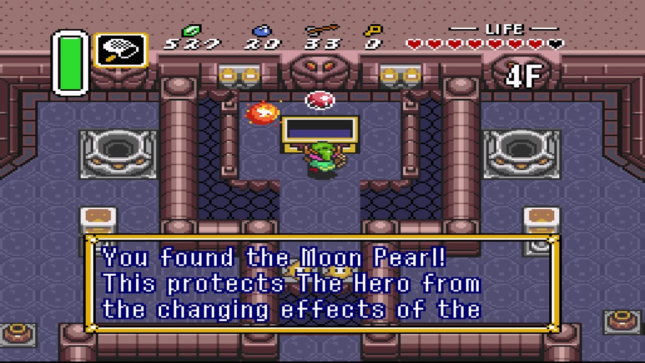 How to get the Moon Pearl item - Zelda: A Link to the Past - YouTube