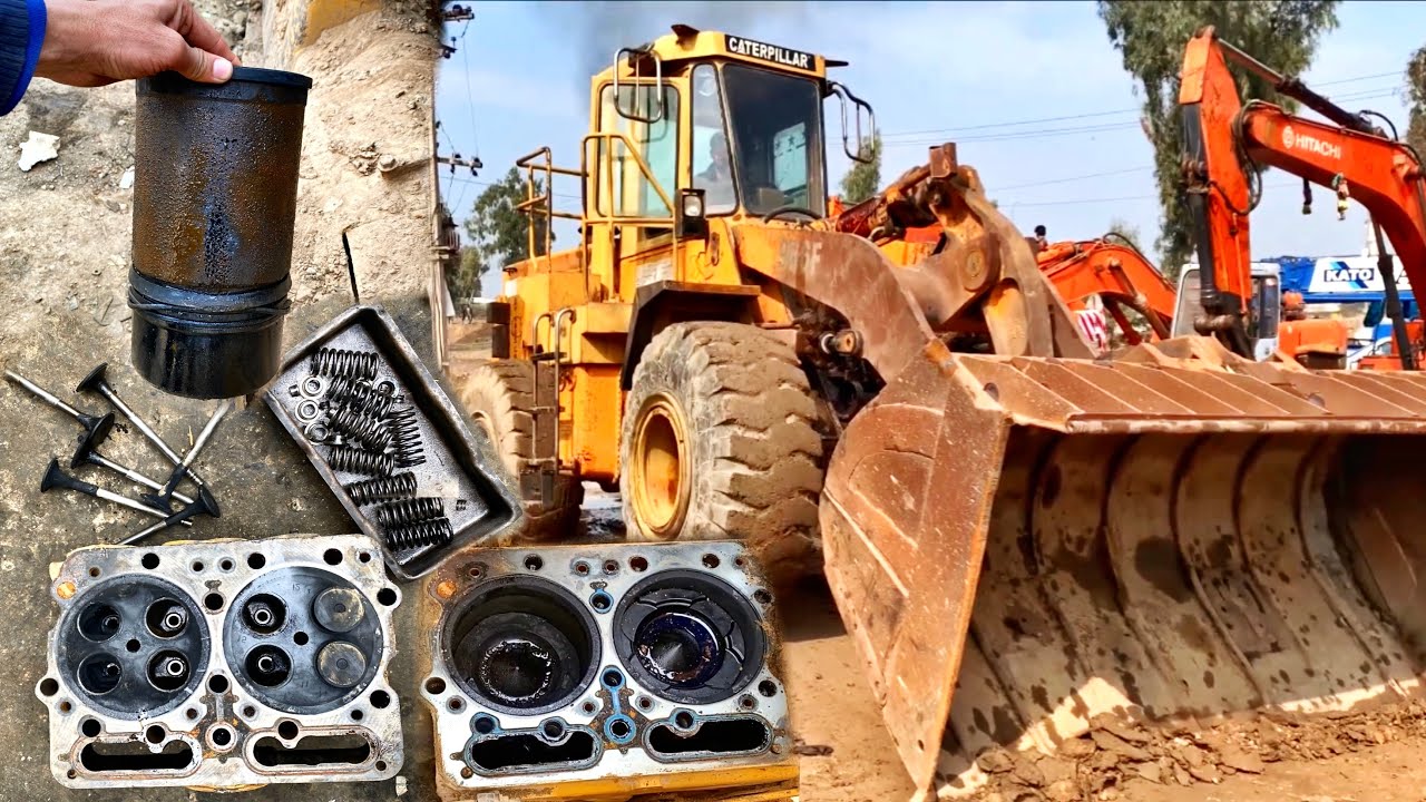 Rebuilding Komatsu Bulldozer Engine Completely Restoration of Komatsu ...