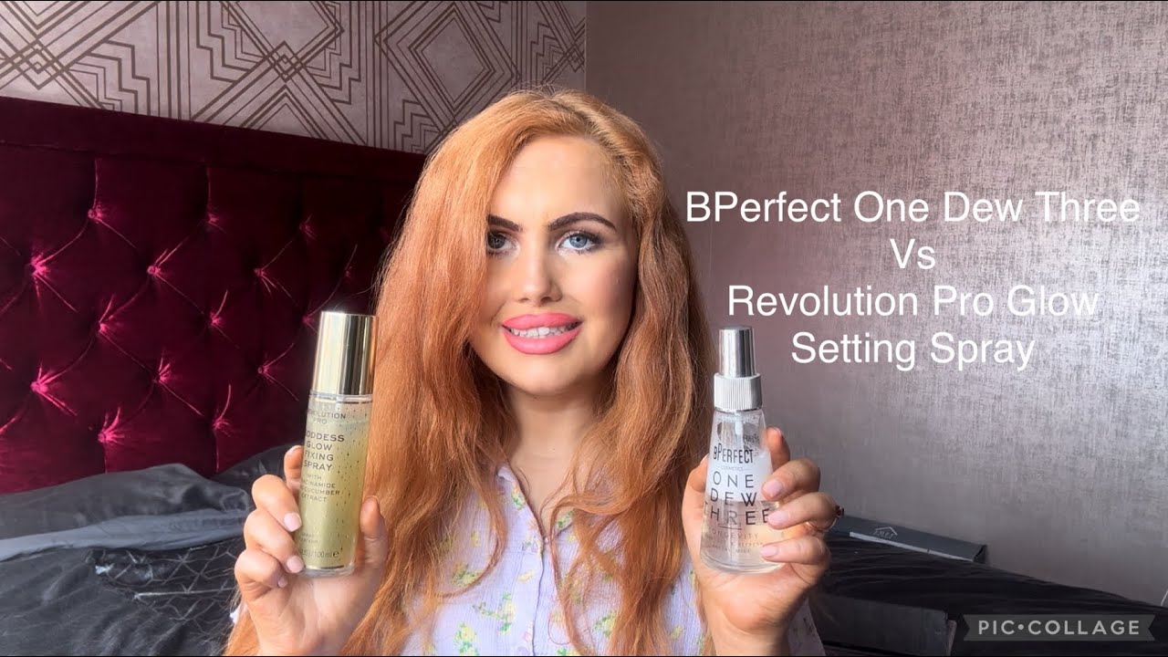 BPerfect One Dew Three Setting Spray vs Revolution Pro Glow Setting ...