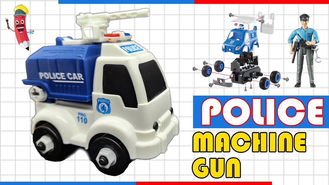 POLICE MACHINE GUN TRUCK Assembly | Repair Police Vehicle Diecast | DIY ...