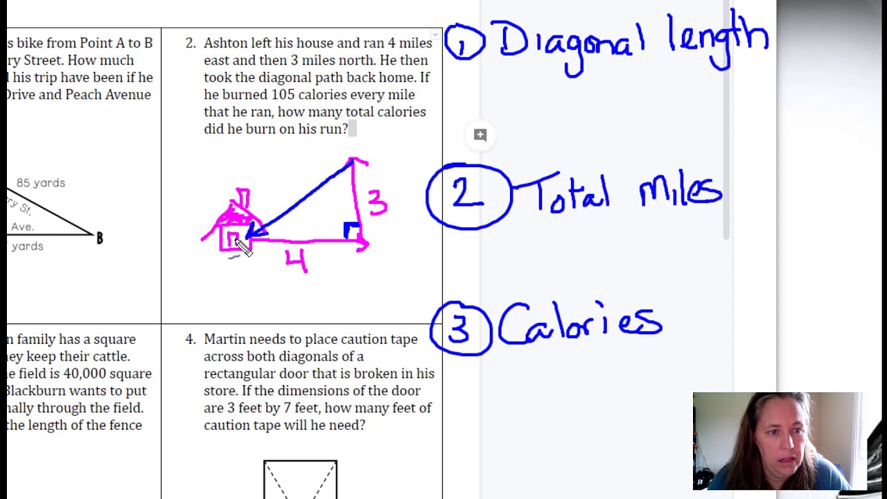 Pythagorean Theorem Applications ANSWERS2 - YouTube