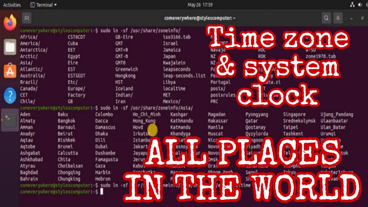 How To Configure Time Zone And System Clock In Linux YouTube How To Configure Time Zone And System Clock In Linux YouTube
