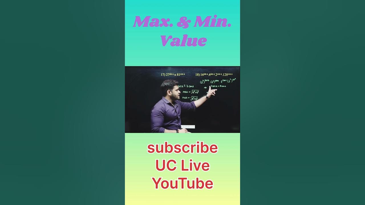 "Easiest Way to Get Max & Min Values!" - YouTube