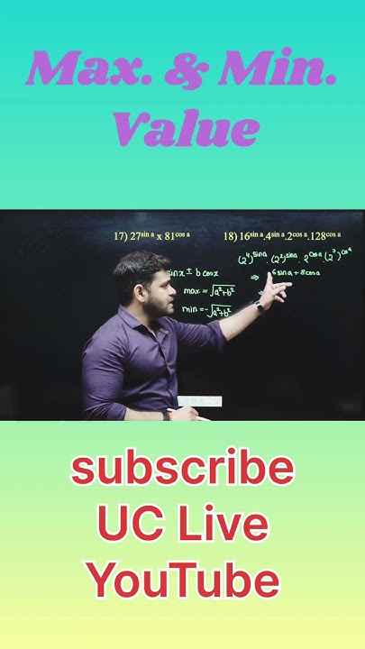 "Easiest Way to Get Max & Min Values!" - YouTube