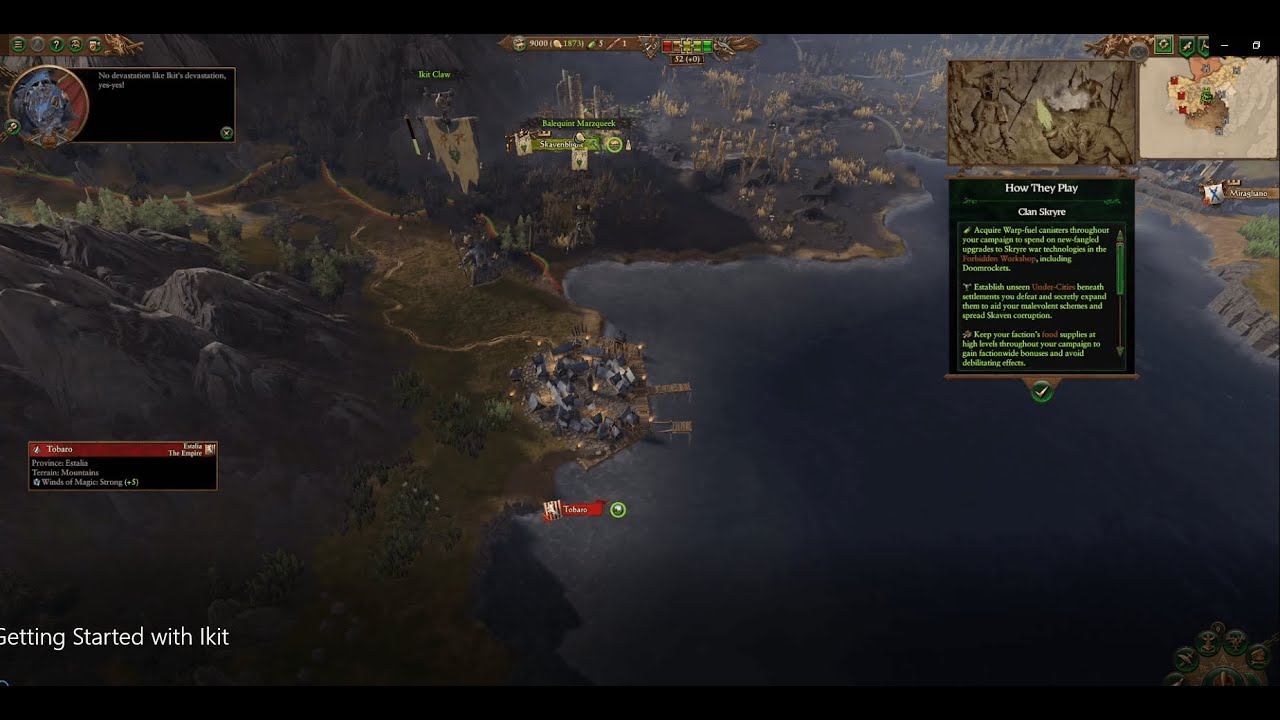 Total War: Warhammer 3 - Getting Started with Ikit Claw (Skaven) - YouTube