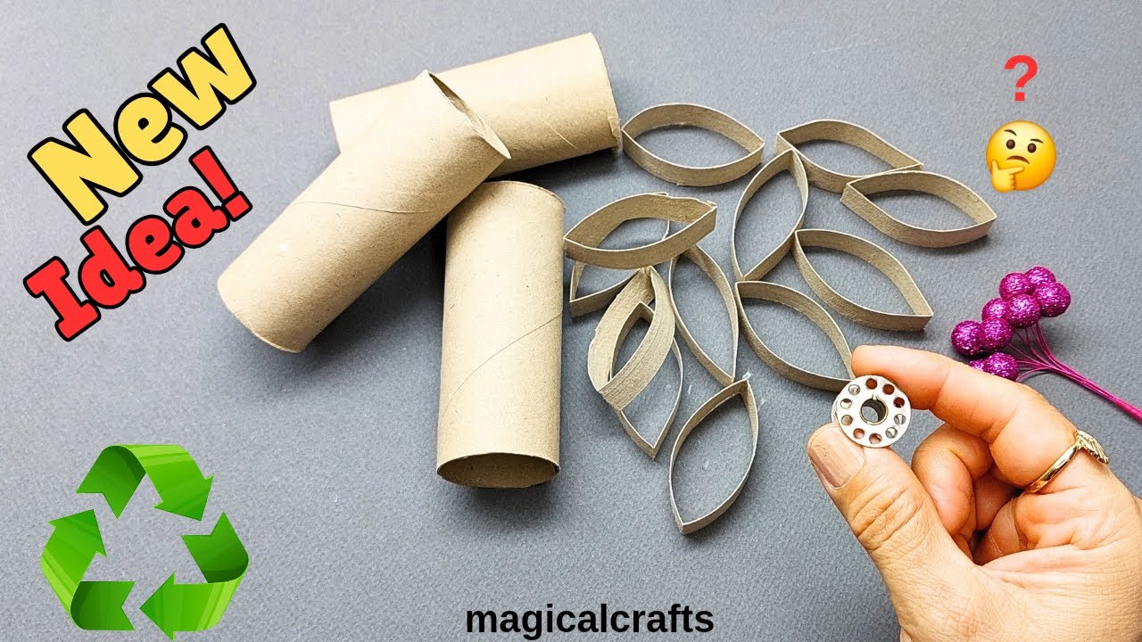 Smart Recycling Idea♻️ / See what I did with toilet paper rolls and ...