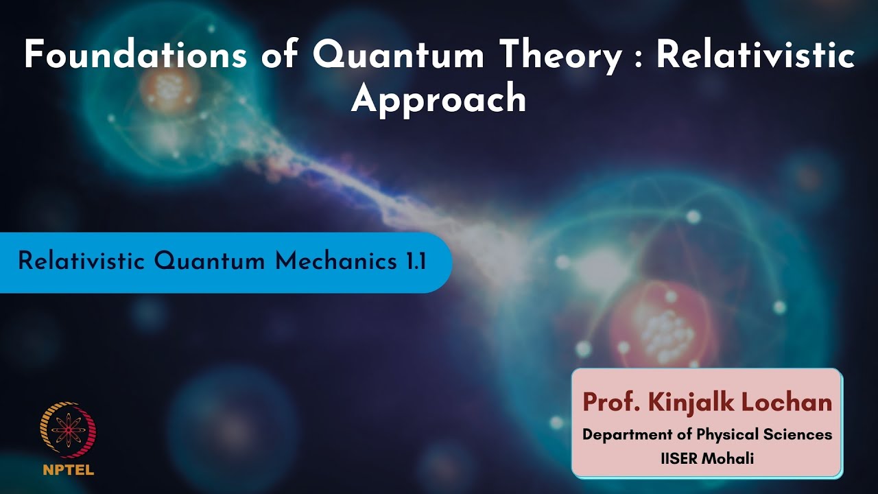 Relativistic Quantum Mechanics 1.1 - YouTube
