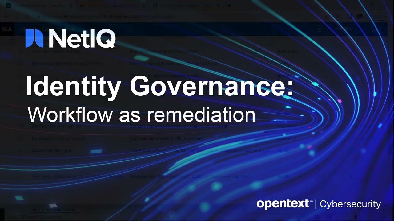 Workflow as remediation | NetIQ Identity Governance [part 3 of 3] - YouTube
